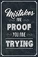 Amazon.com: Mistakes are Proof You are Trying Classroom Cool Wall Decor ...