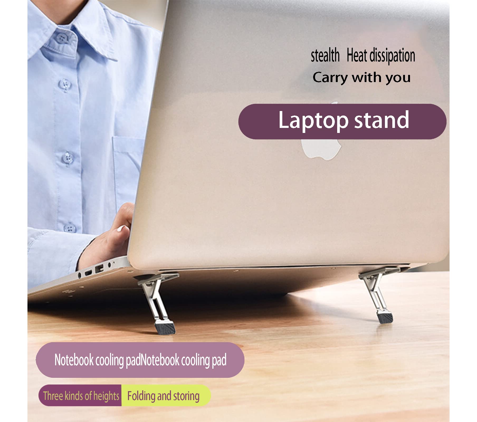 Mua Comdourt Portable Invisible Laptop Stand Mini Aluminum Cooling Pad ...