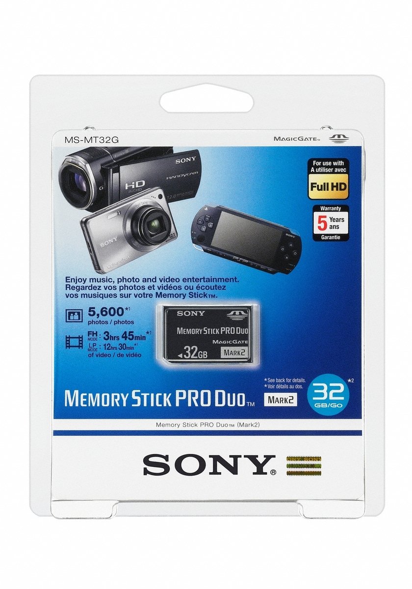 Amazon.com: Sony Media Software Memory Stick PRO 32GB Memory Card ...
