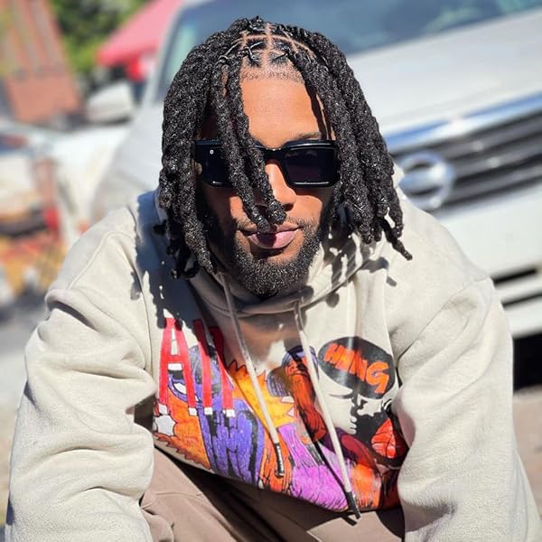 【ナチュラル】 6 Inch Loc Extensions Human Hair 70 Strands 0.4 cm Real Human ...