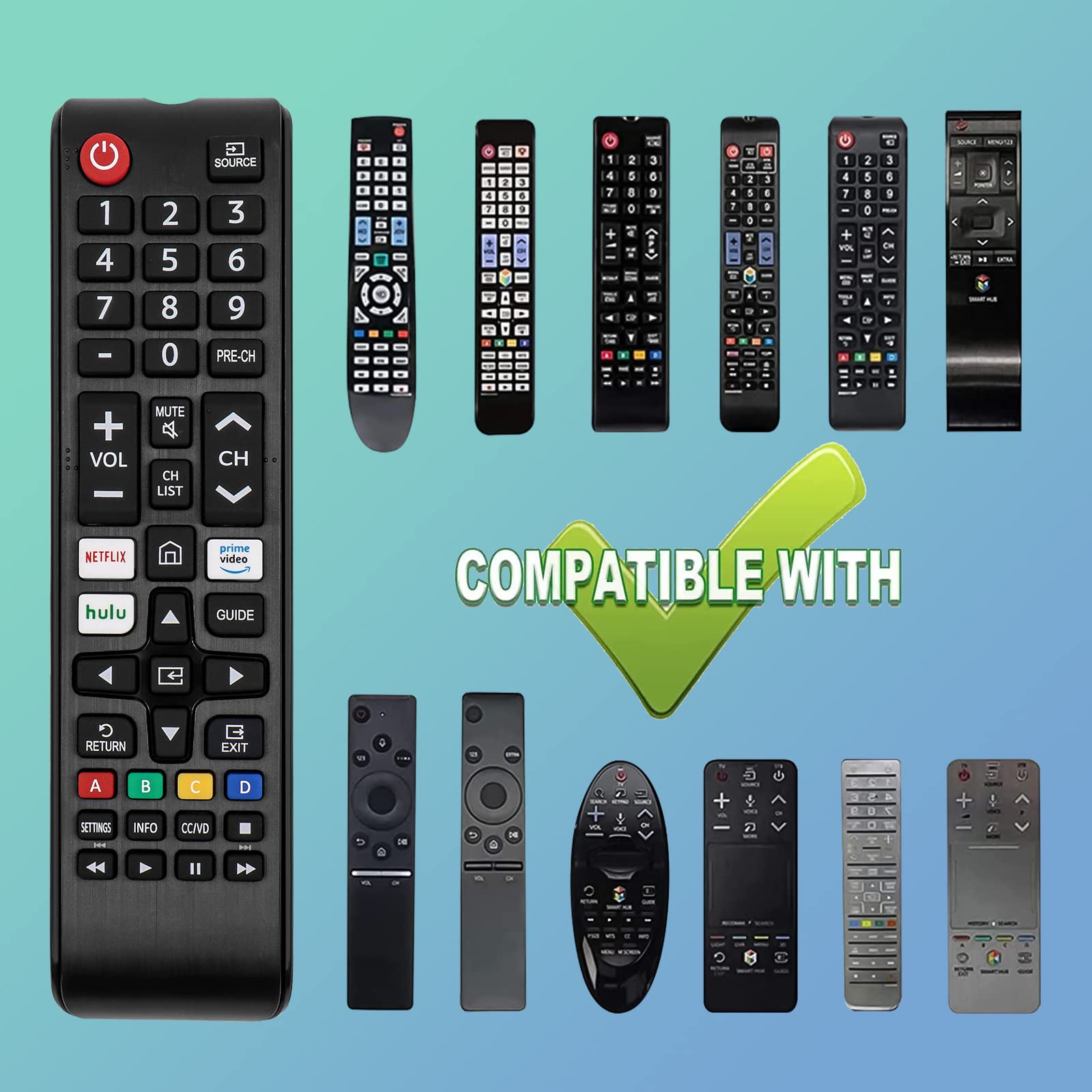 Mua 【Pack of 2】 BN59-01315A Replacement Remote for All Samsung TV ...