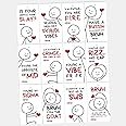 Amazon.com: Stickman Slang Words Cards for School Exchange, Gen Alpha ...
