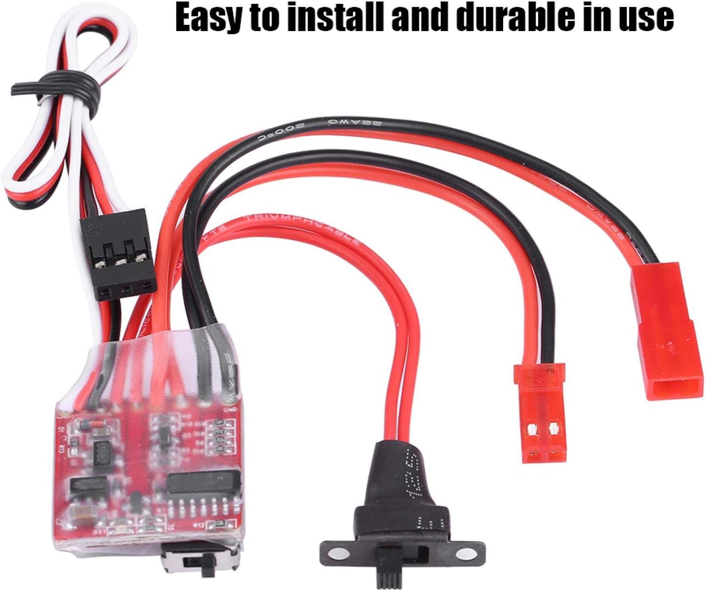 Dilwe RC ESC, RC Car Electric Speed Controller Model Vehicle Accessory ...