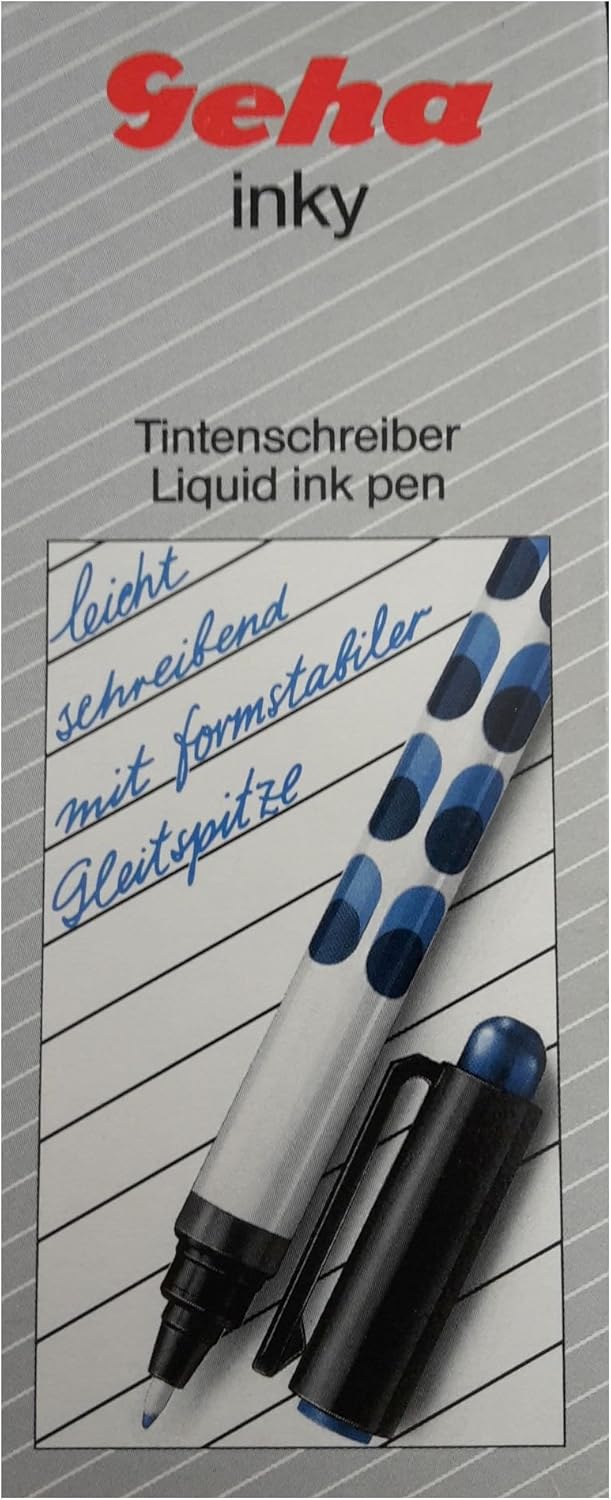 Geha Inky 273 Pen Blue Pack of 10: Amazon.co.uk: Office Products