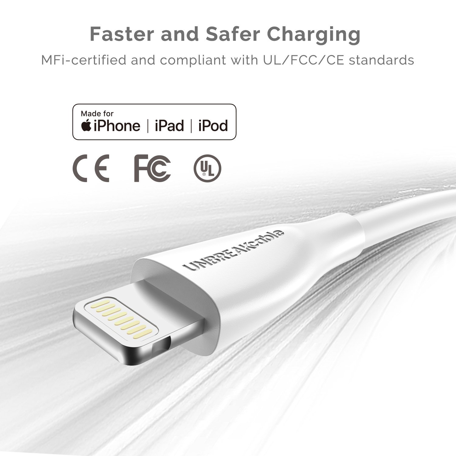 Informatica UNBREAKcable Cavo iPhone 2M 6.6ft con Certificazione Apple ...