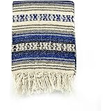 Amazon.com: Mexican Blanket Serape colors black, grey & white: Home ...