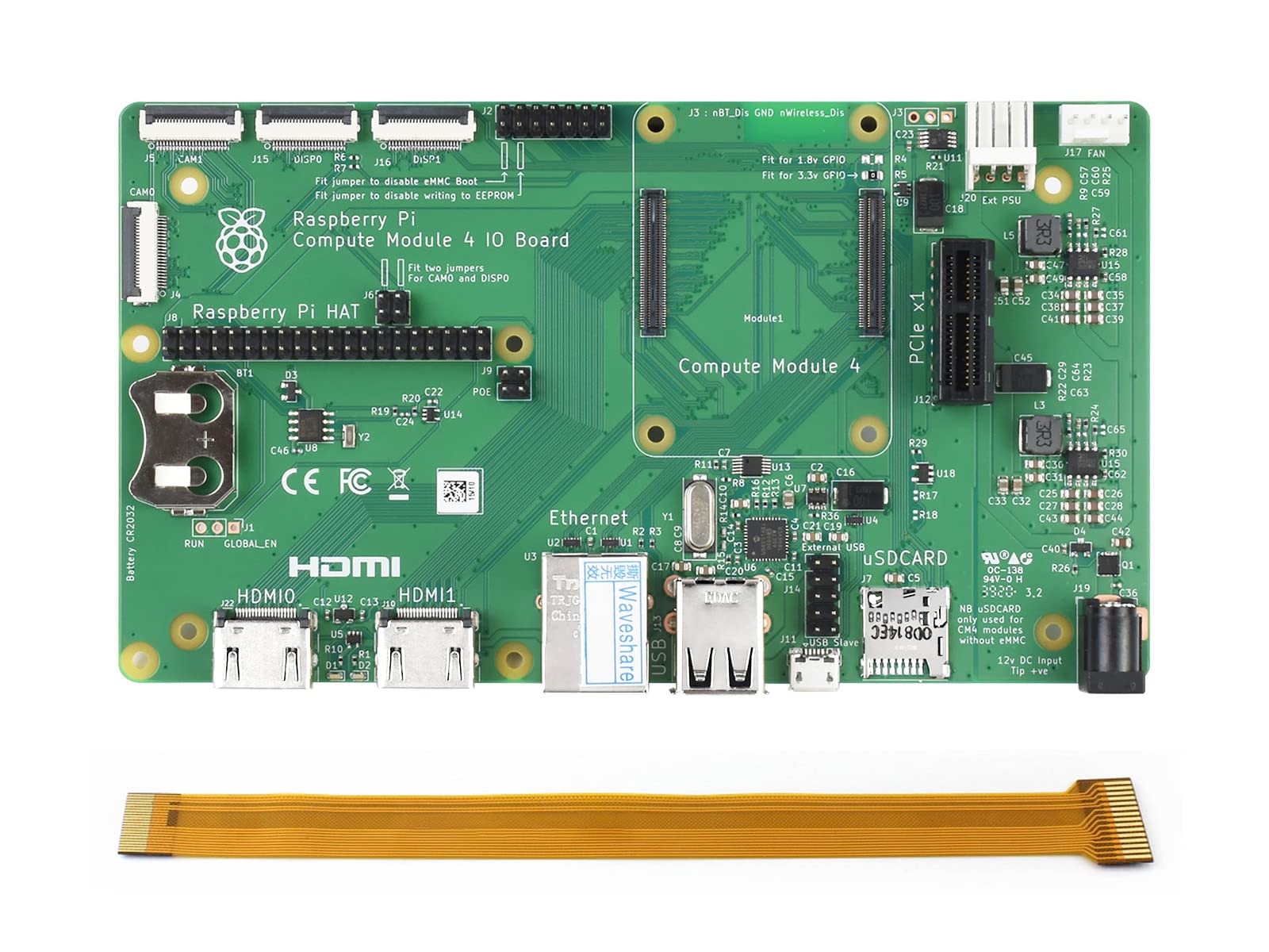 Mua Waveshare Compute Module 4 IO Board Pack with RPi Zero V1.3 Camera ...