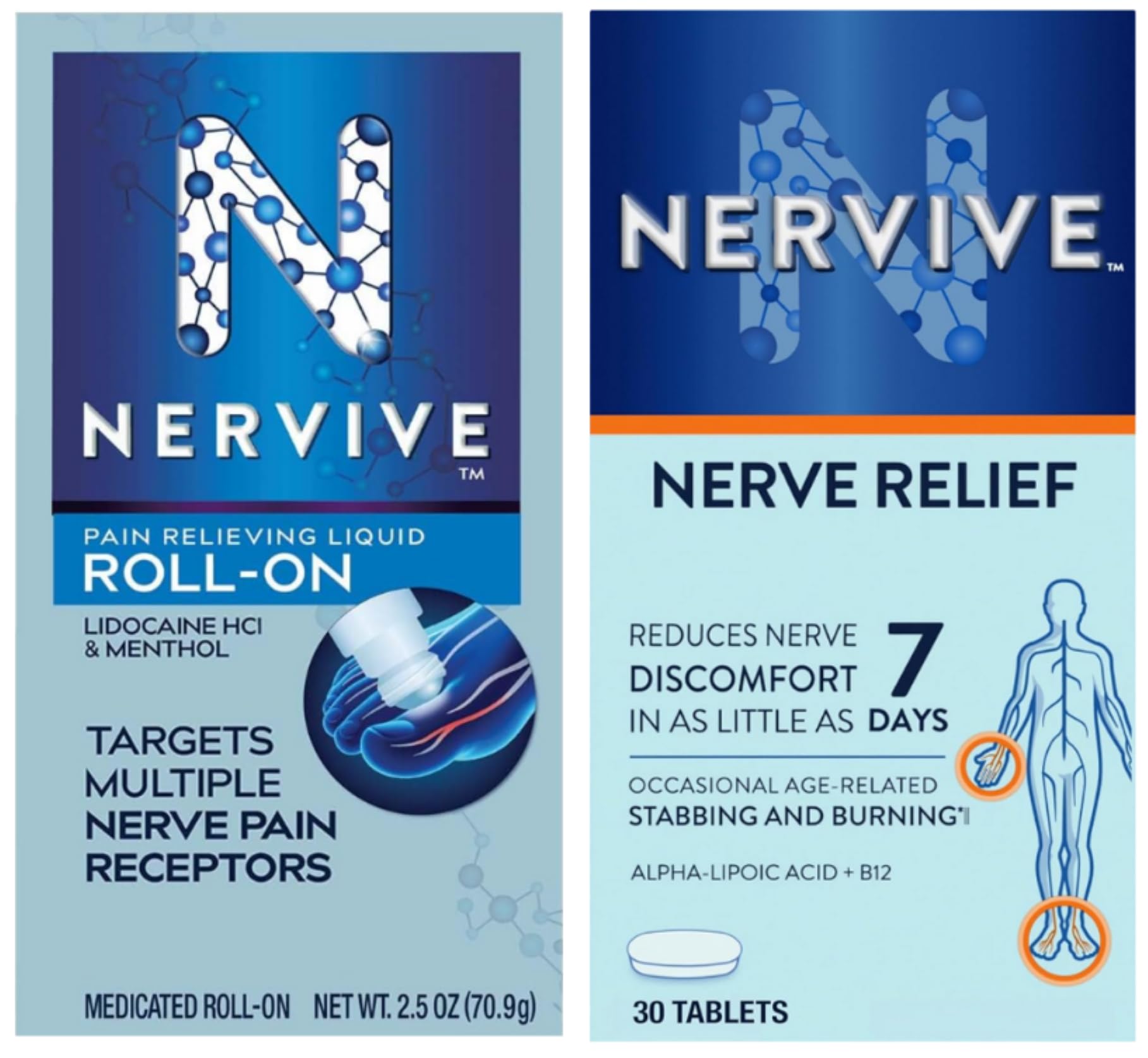 Mua Nervive Nerve Care, Pain Relieving Roll On, Max Strength Topical ...