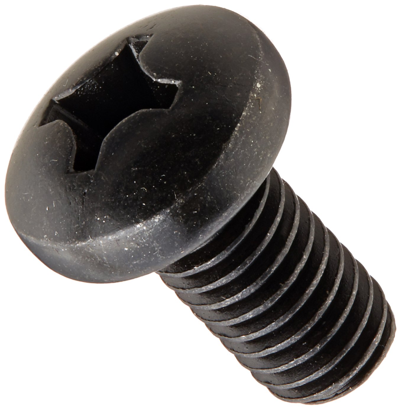 Steel Pan Head Machine Screw, Black Oxide Finish, Meets ASME B18.6.3 ...