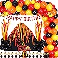 Amazon.com: Wonmelody Volcano Birthday Party Decoration, Volcano Hot ...