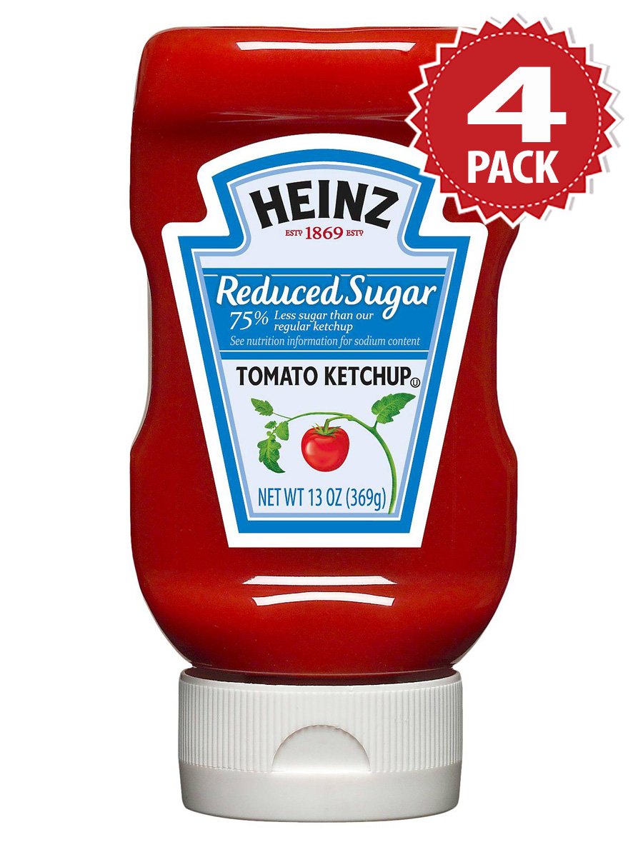 Heinz Reduced Sugar Ketchup - 4er Pack (4x369g): Amazon.de ...