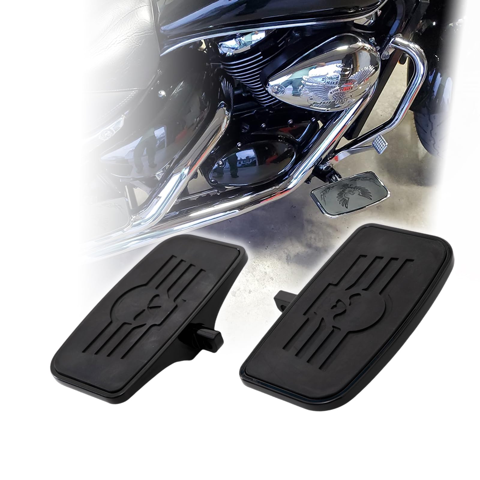 Mua Front Rider Rear Passenger Position Floorboards Footboard Footpeg ...