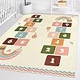 Amazon.com: STARUIA Large Hopscotch Kids Rug for Playroom, Non-Slip ...
