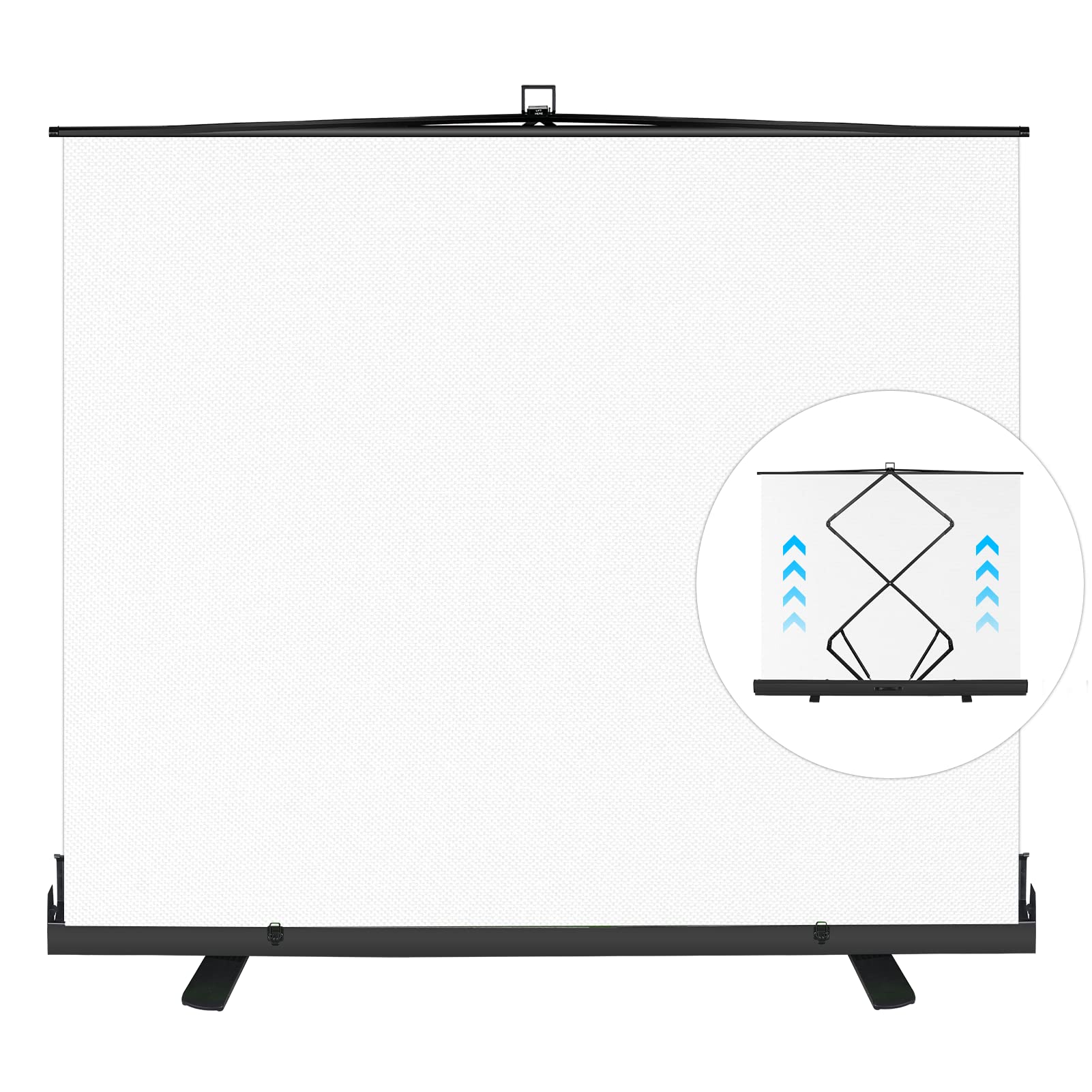 EMART 77x92in Collapsible Chromakey Panel White Screen for Photo ...
