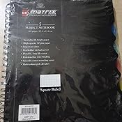 BILT Matrix Premium 5 Subject Notebook-A4 Square Ruled: Amazon.in ...