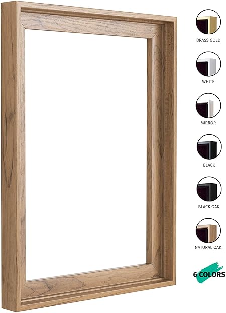 Amazon.com: Floater Frames for Canvas Paintings 12x18 | 6 Colors ...