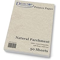 Amazon.com : Natural Parchment Paper - 50 Sheets - Desktop Publishing ...