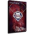 Amazon.com: Philadelphia Phillies Baseball Poster Sports Canvas Wall ...
