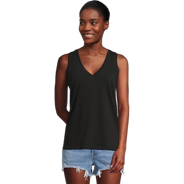 Madewell Women's Northside V-Neck Tank, Classic Lilac, X-Small at