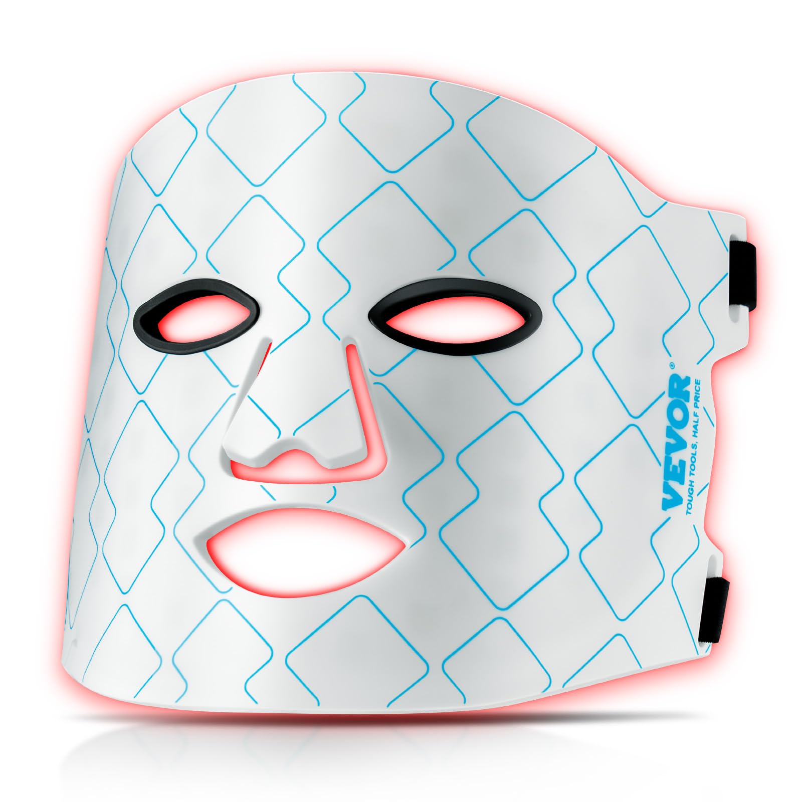 VEVOR Red Light Therapy Mask, 7 Colors LED Face Mask Light Therapy with ...