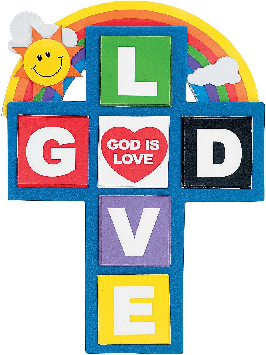 Amazon.com: God is Love Cross Magnet Craft Kit - Crafts for Kids and ...