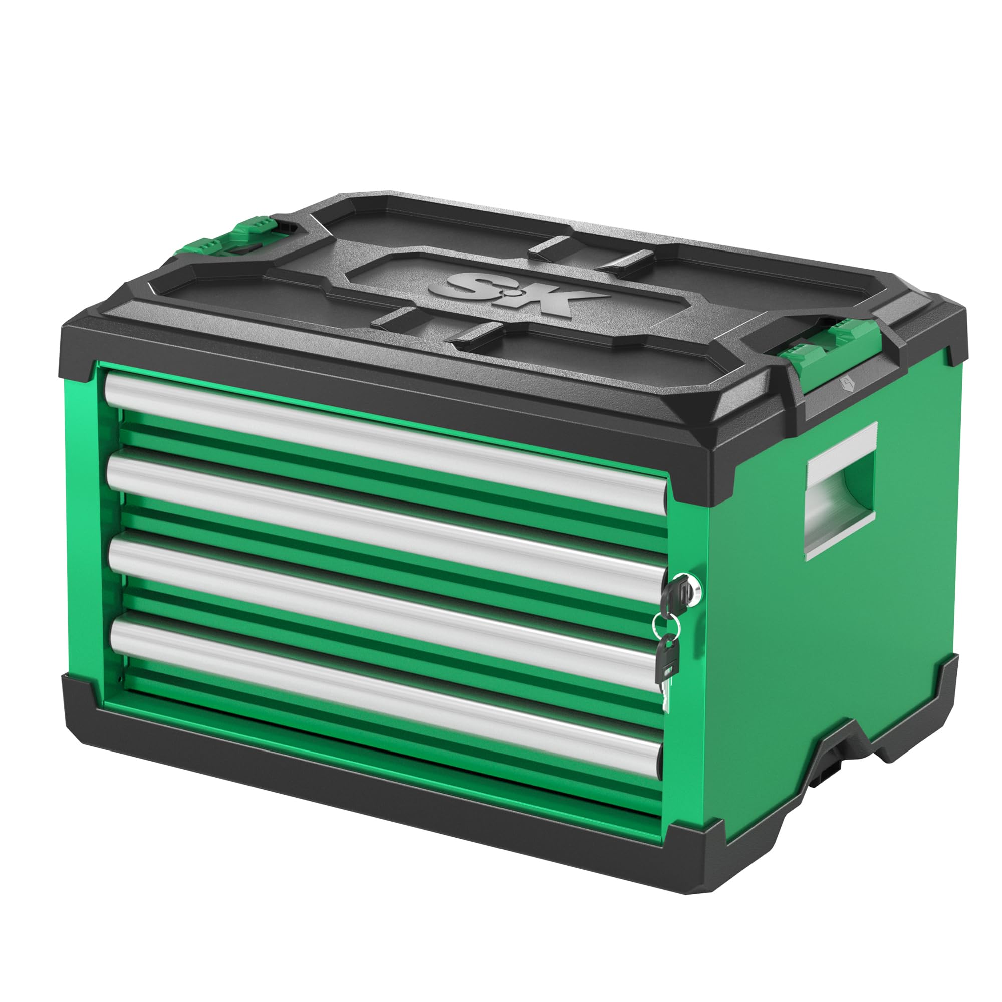 SK Modular Stackable Storage Tool Box, 20.5 Inch, 4-Drawer Steel Box ...