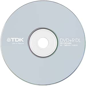 TDK DVD+R DL 8.5GB - DVD+RW vírgenes (8,5 GB, DVD+R DL, 240 min, 10-35 ...