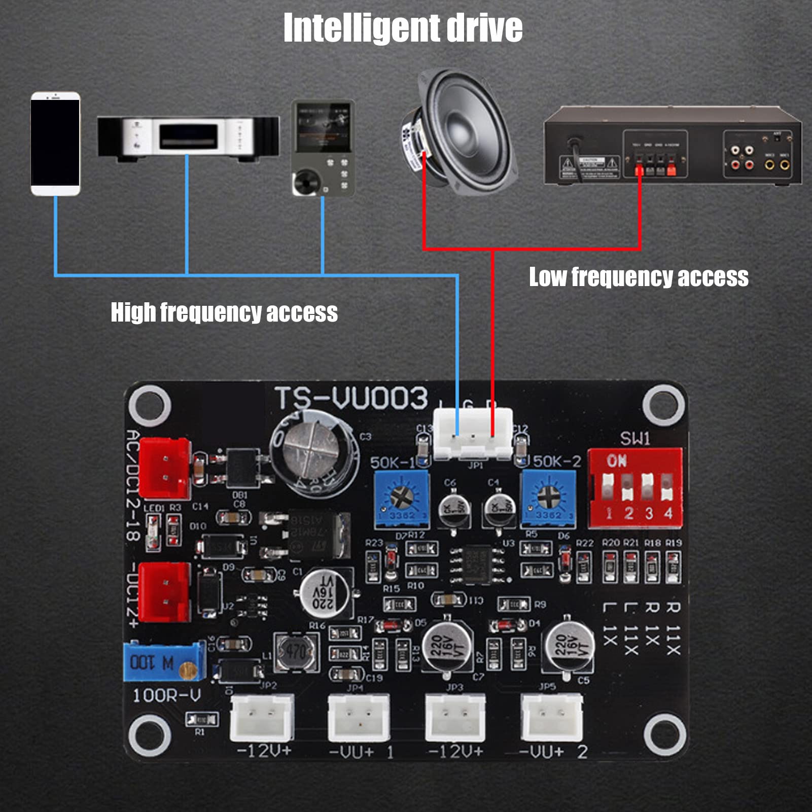 Mua TS VU003 VU Meter Driver Board, Adjustable VU Meter Driver Panel ...