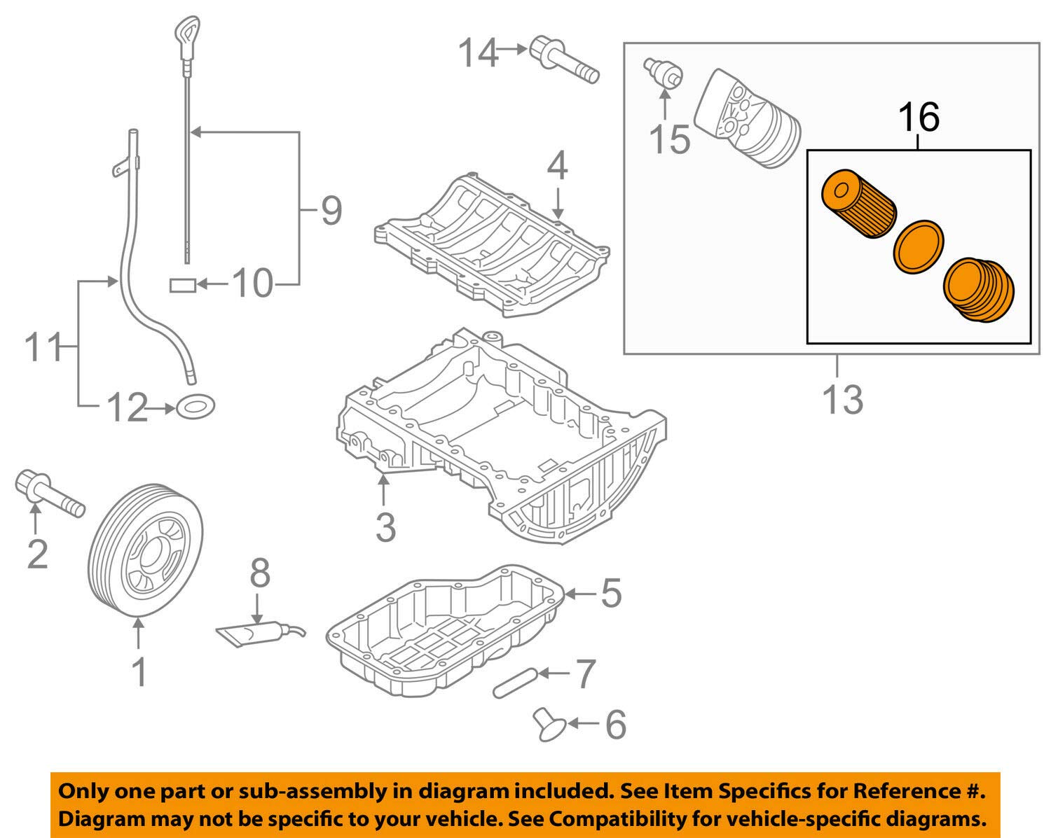 Oil Filters & Accessories HYUNDAI 263203CKB0 26320-3CKB0 OIL FILTER ...