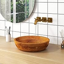 Carved Wood Sink