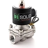 Amazon.com: U.S. Solid 1/4inches Stainless Steel Electric Solenoid Valve 24VAC N.C. VITON Water ...