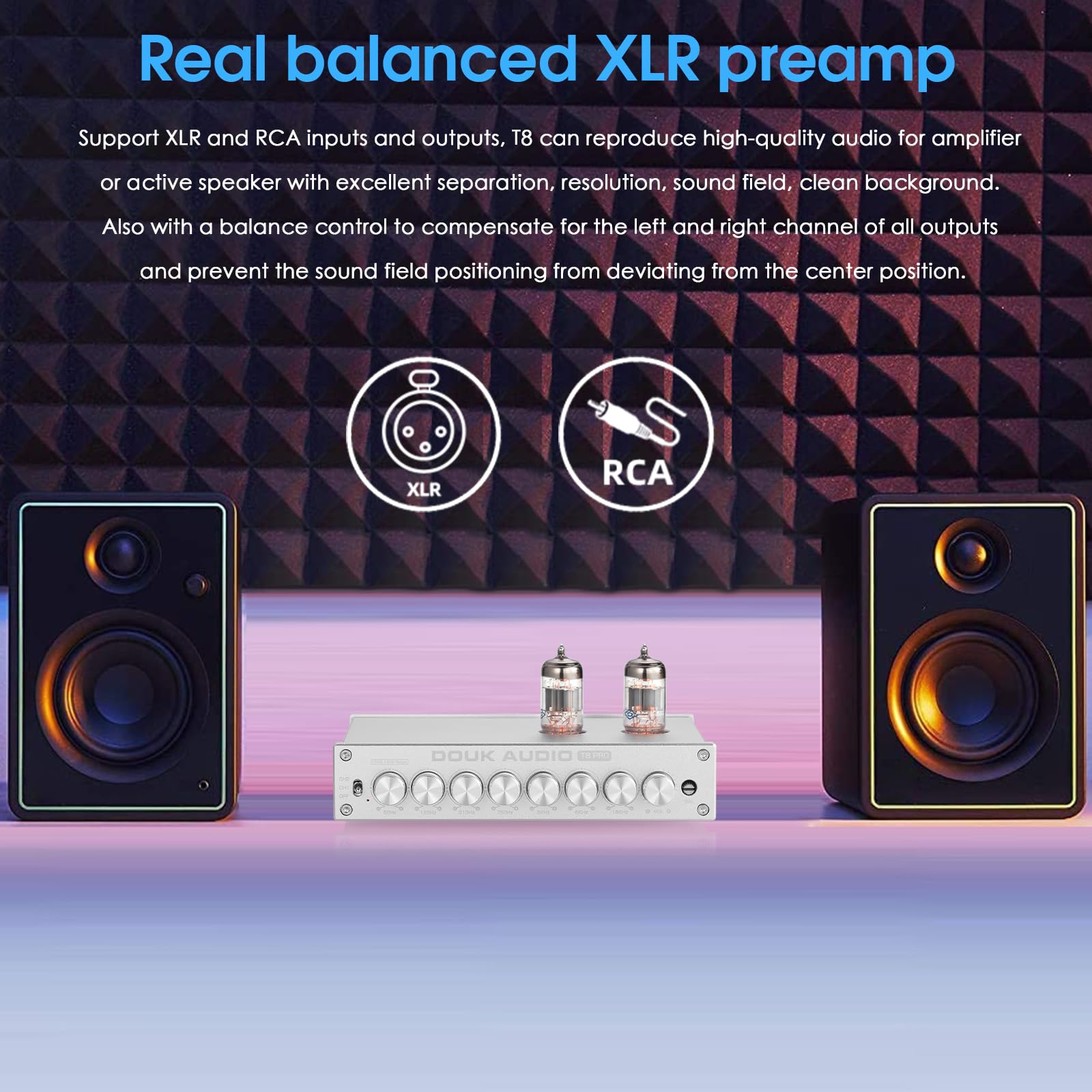 Mua Douk Audio HiFi Vacuum Tube 7-Band EQ Preamp Equalizer XLR Pre ...