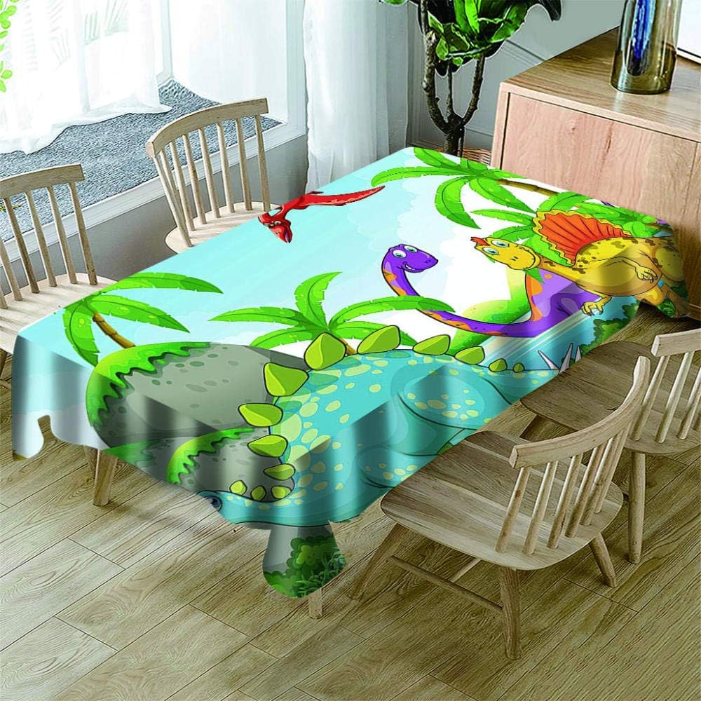 WYRRIG Mantel De Dinosaurio Colorido De Dibujos Animados Mantel Grande ...