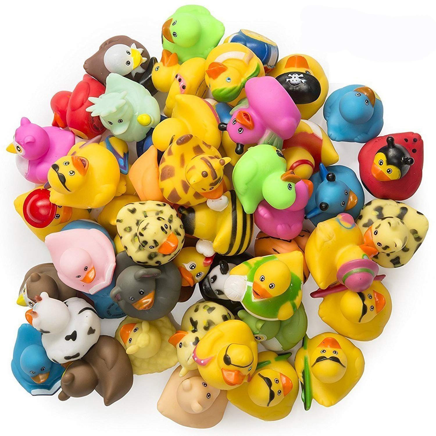 Mua 2 inches Assorted Rubber Ducks in Bulk - 50 Pack Ducking Jeeps for ...