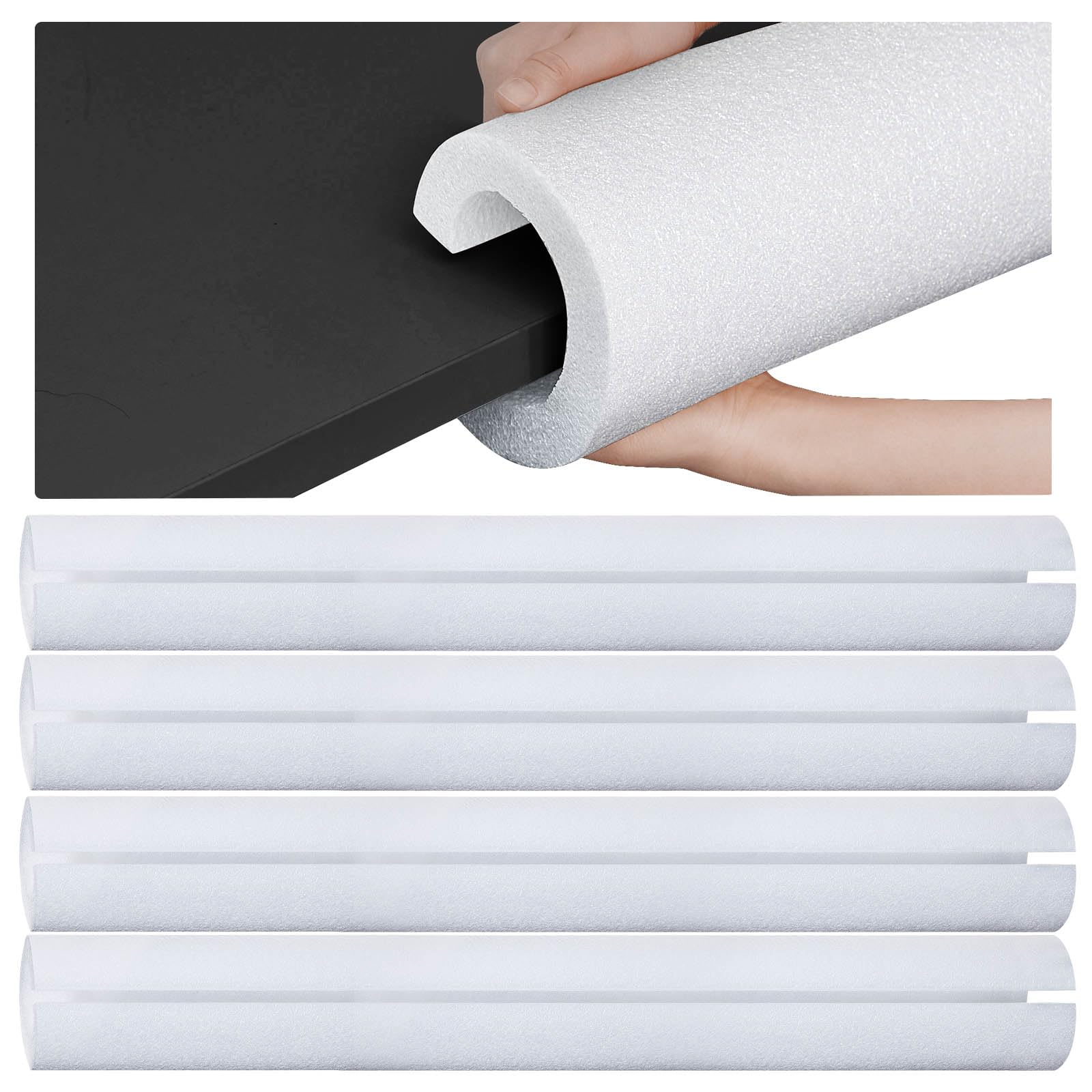 4 Pcs Hanaive 40 Inch x 4.1 Inch Jumbo Pool Noodles Bulk Pool Noodles ...