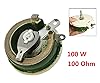 YXQ 100W 100Ohm Rheostat Ceramic Sliding Disk Variable Power Resistors ...