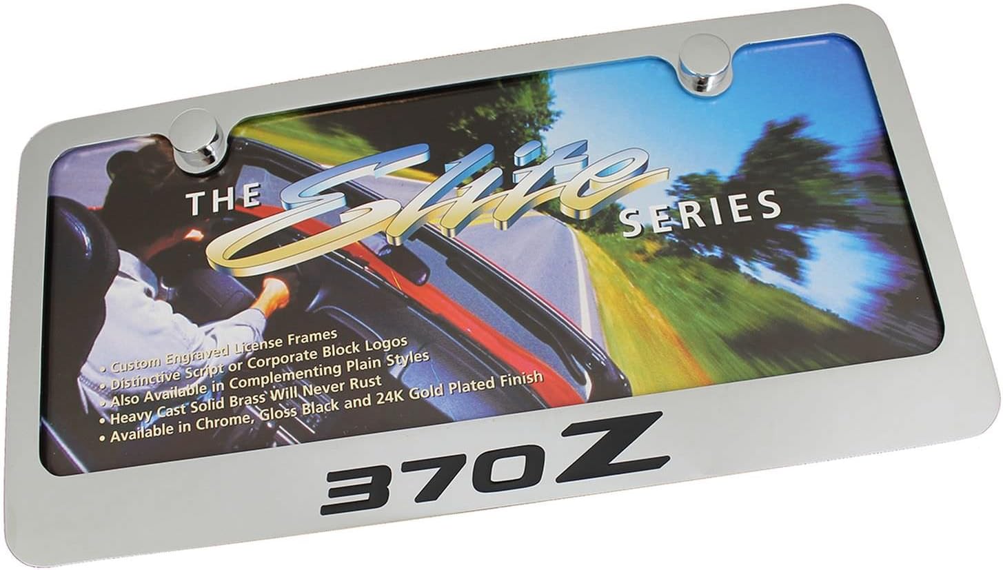 Amazon.com: Nissan 370Z Chrome Brass License Plate Frame: Automotive
