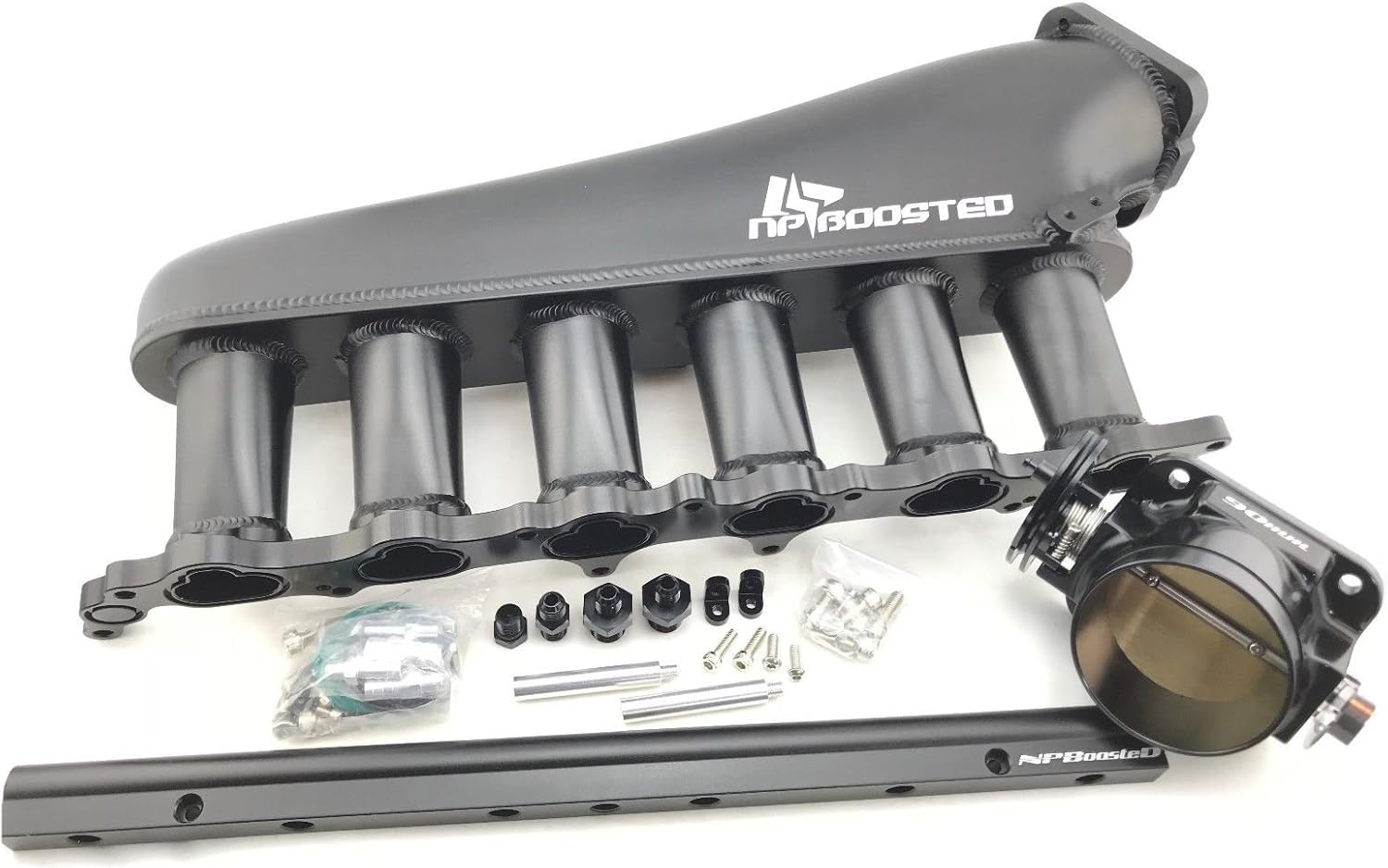 NPBoosted 2JZGE 2JZ GE Hi-Flow Intake Manifold Kit W/ 90mm Throttle ...