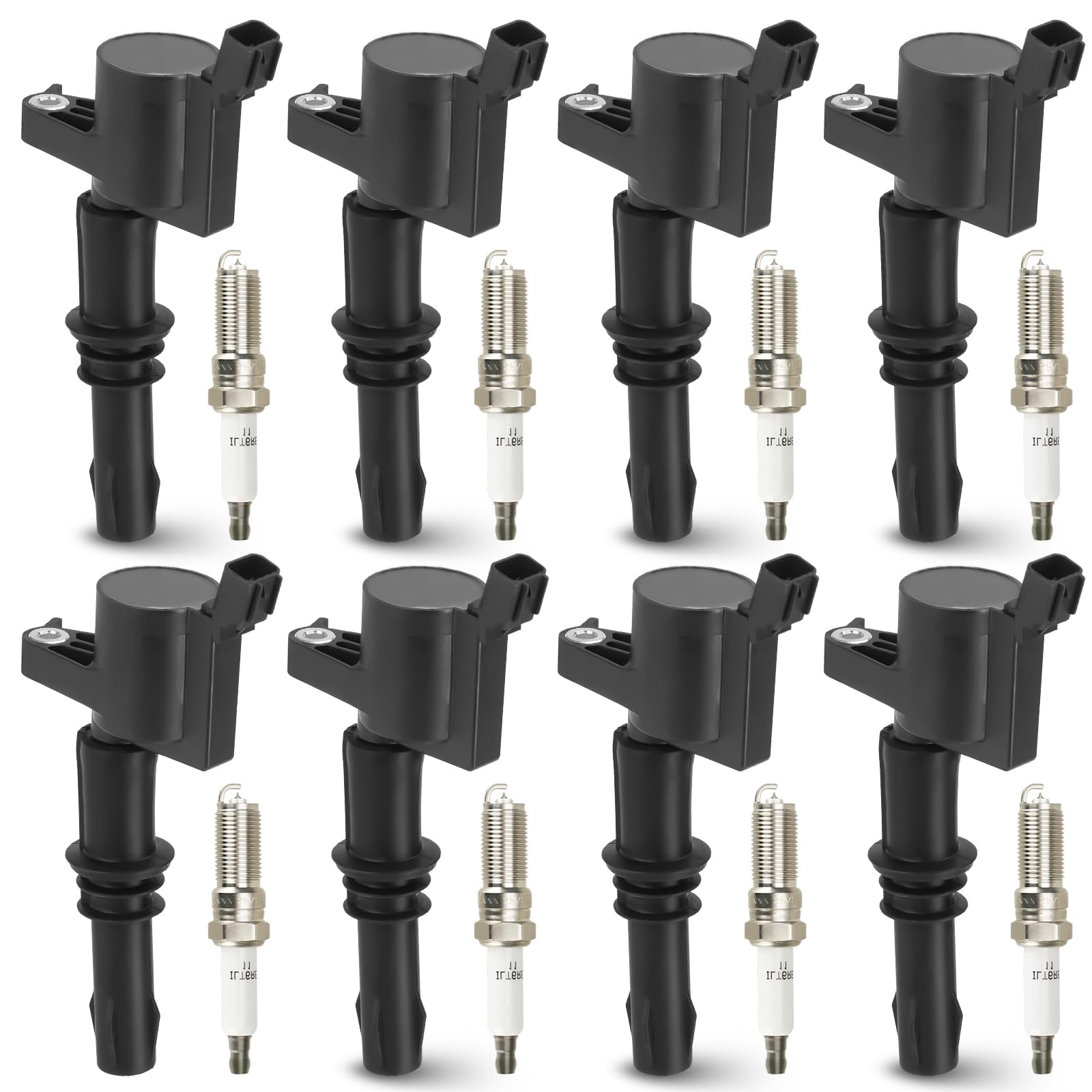 Hurotoms 8PCS Ignition Coil Pack and 8PCS Iridium Spark Plugs ...