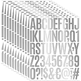 Amazon.com: 10 Sheet Letter Stickers - 2 Inch White Vinyl Self Adhesive ...
