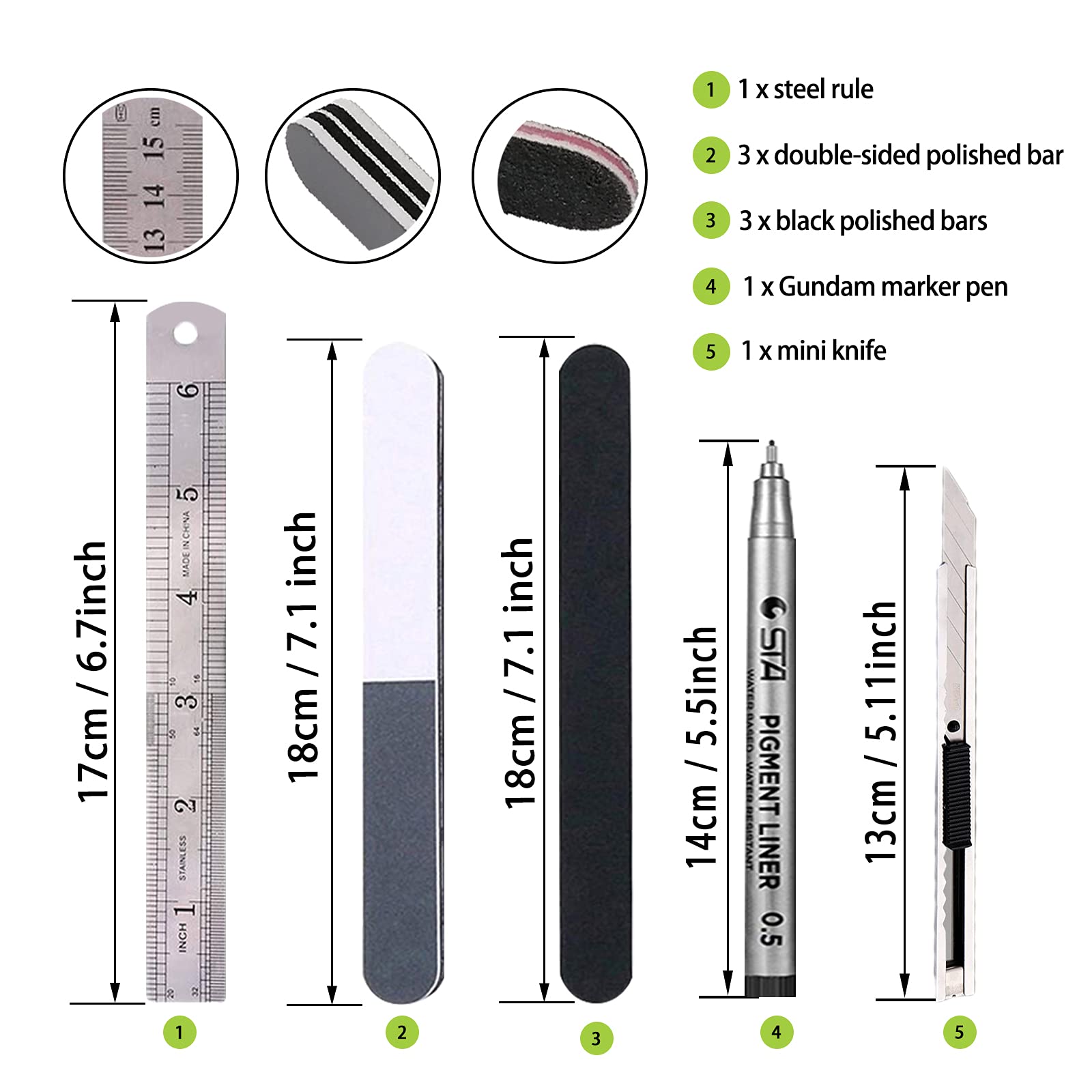 Mua 55Pcs Gundam Model Kits Tools Gunpla Tool Kit Gundam Moddeler Tool ...