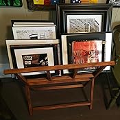 Amazon.com: Creative Mark Folding Wood Large Print Rack - Perfect for ...