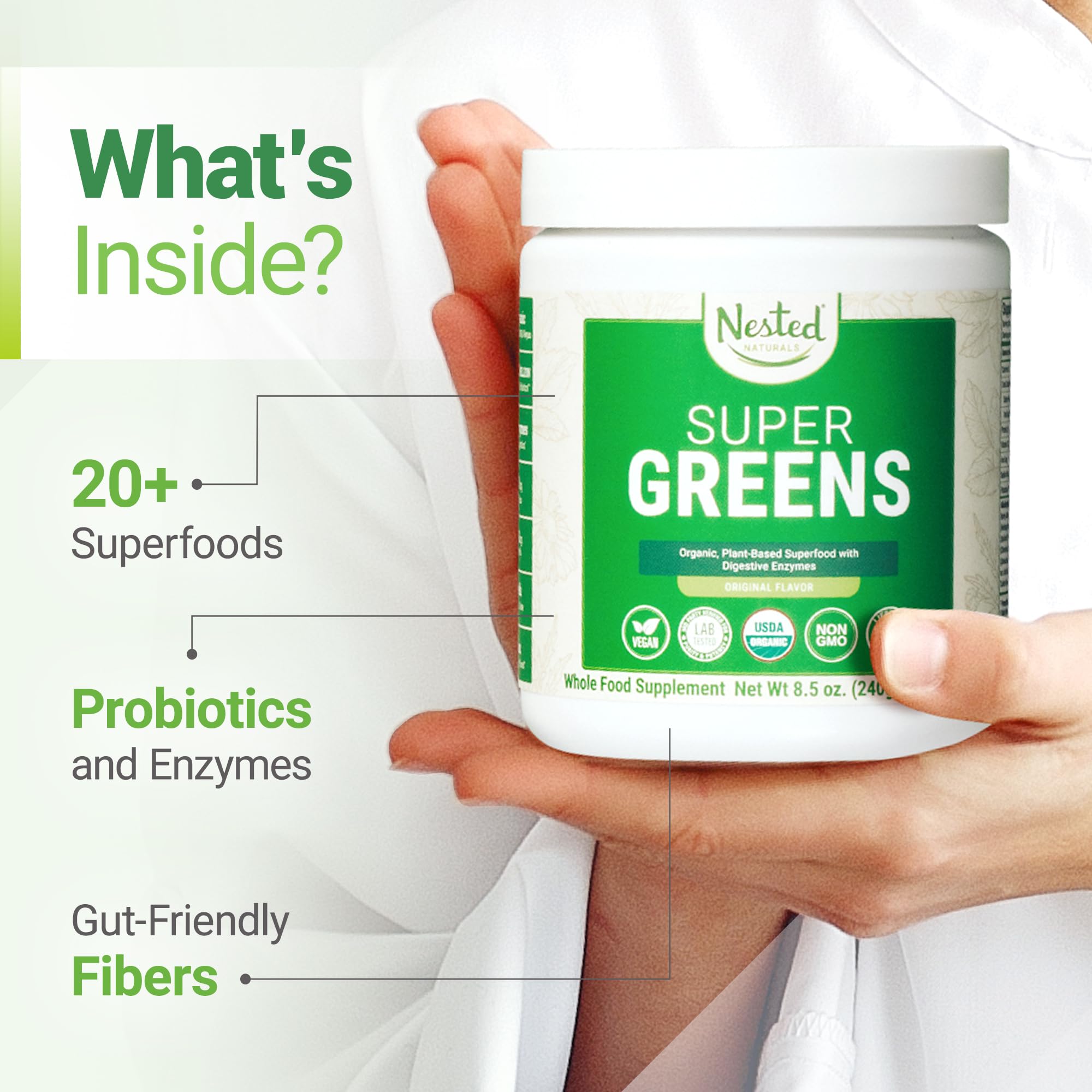 Mua Super Greens Daily Greens Superfood Powder - Certified USDA Organic ...