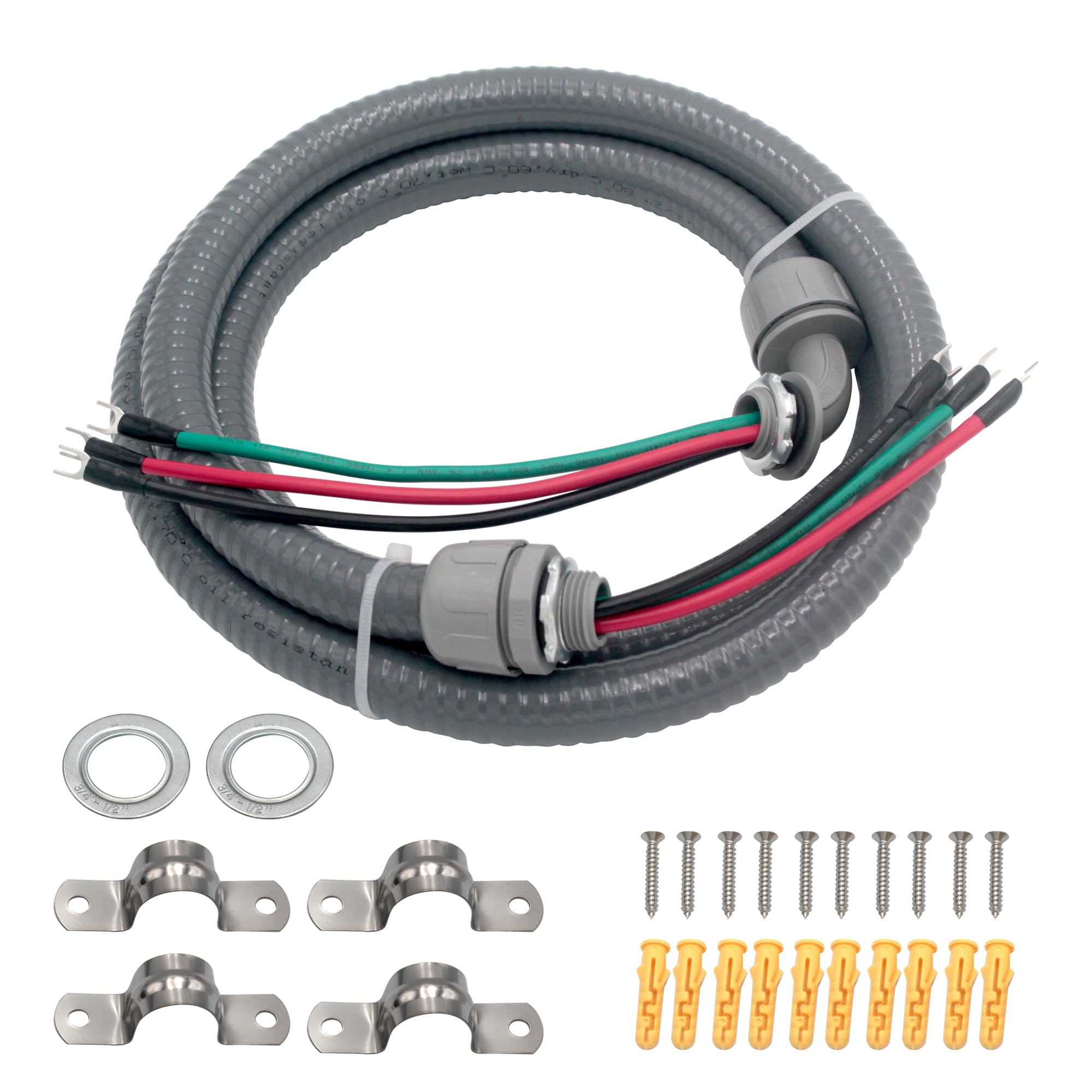 Mua TAUROX 1/2Inch 3 Conductor 10 Gauge Electrical Wires Liquid Tight ...