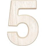 Amazon.com : 12 Inch Large Blank Wood Number 4 Unfinished Wood Slices ...