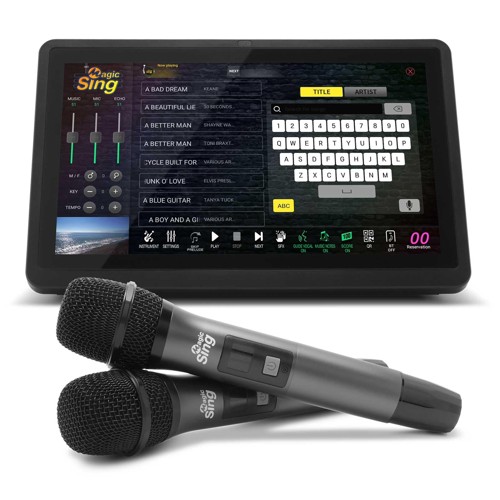 Magic Sing 2025 New All-in-One Magicsing Karaoke ATK1000 – Wireless Mic ...