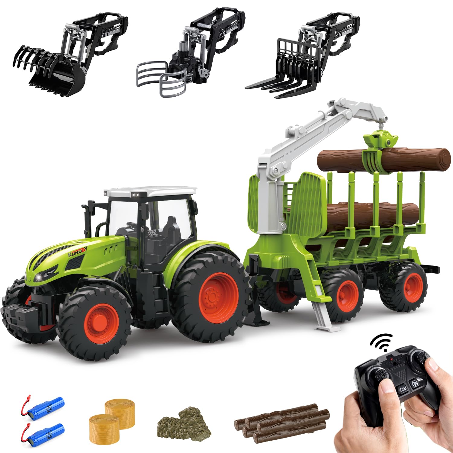 Mua Remote Control Tractor Farm Playset 2.4Ghz Electronic RC Tractor ...