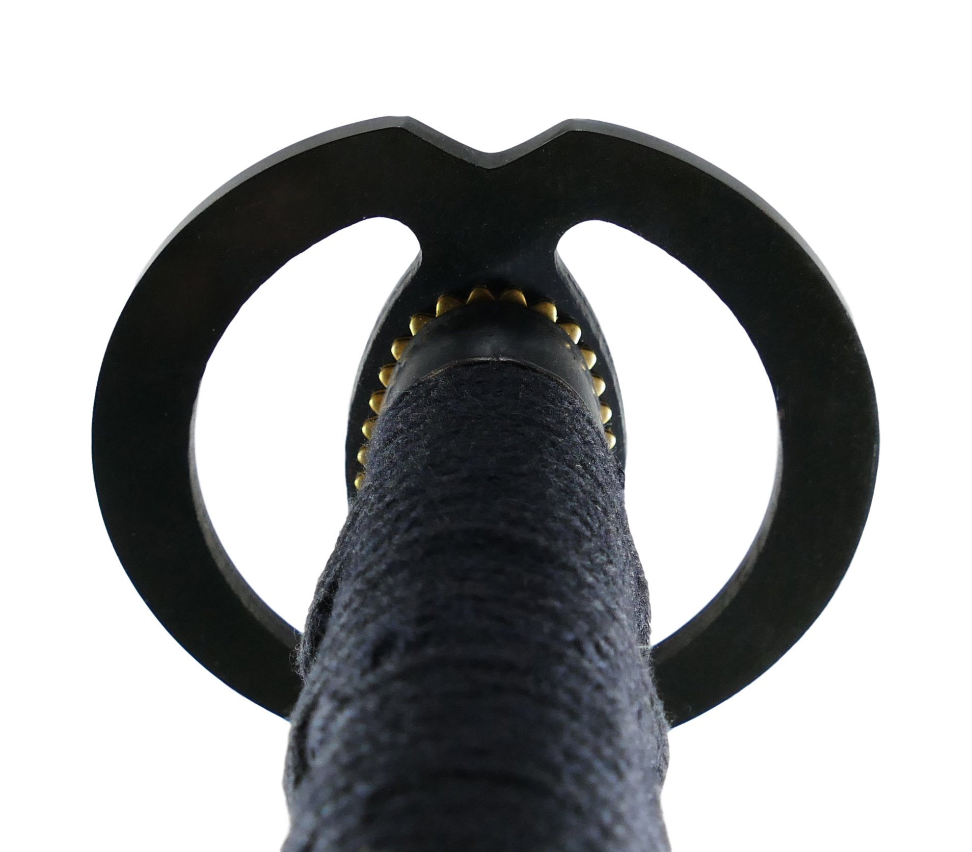 MAKOTO Handmade Practical Musashi Ring Samurai Katana Black Sword Sharp ...