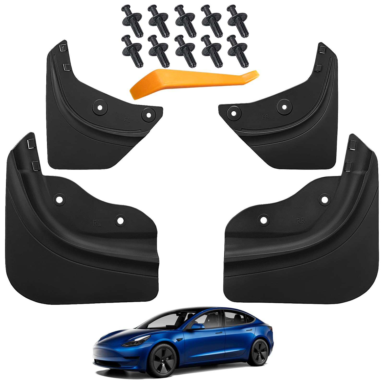 Spurtar Mud Guards for Tesla Model Y Mud Flaps 2024 2023 2022 2021 2020 ...