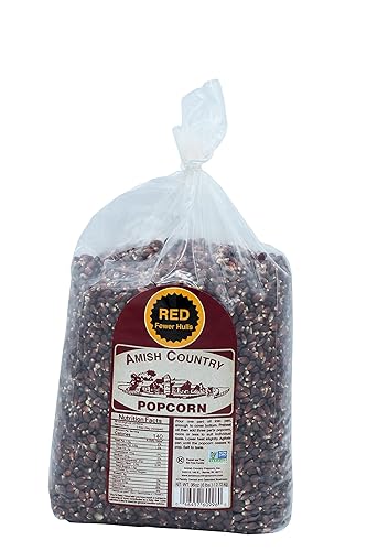 Amish Country Popcorn | 6 lbs Bag | Red Popcorn Kernels | Old Fashioned ...